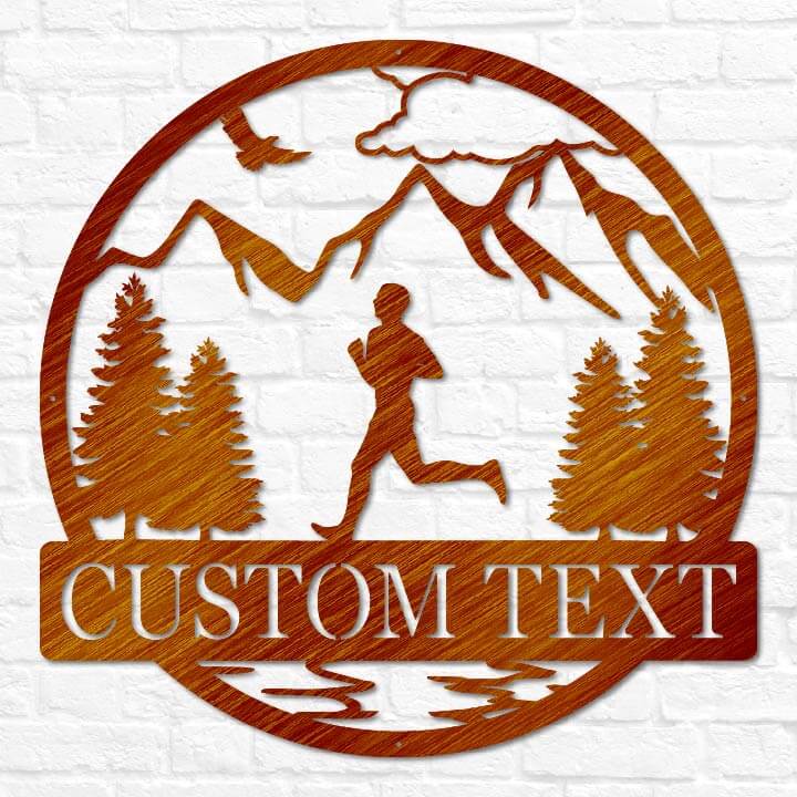 Personalized Outdoor Runner Name Sign | Runner Cross Country Track Team ...