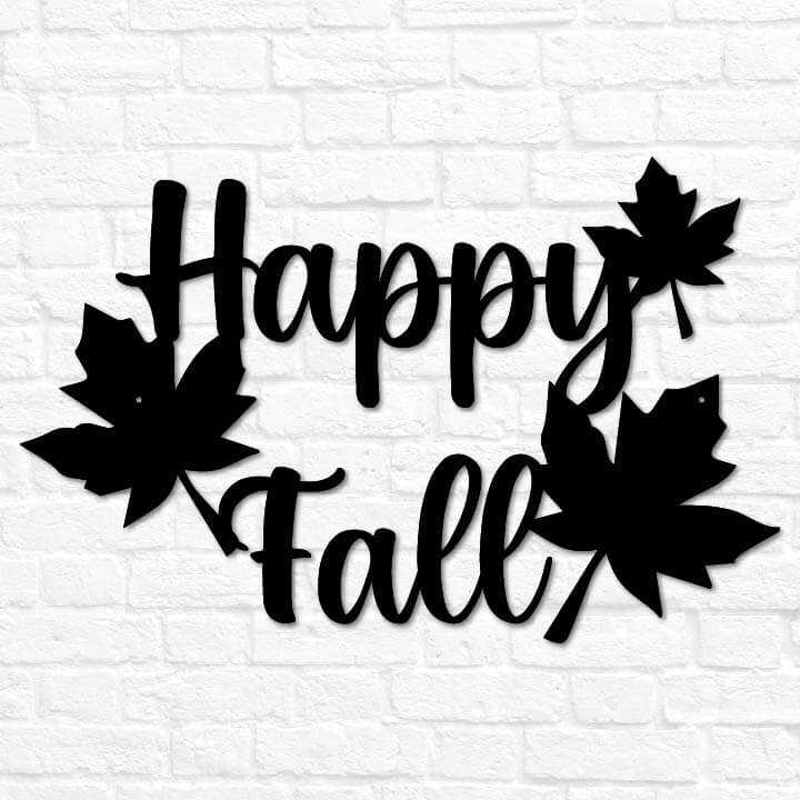 Happy Fall Decor | Happy Fall Sign | Leaves Decor | Autumn Decor ...