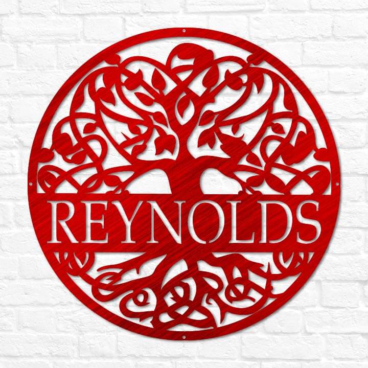 Personalized Metal Tree of Life Wall Decor | Housewarming Family Gift ...